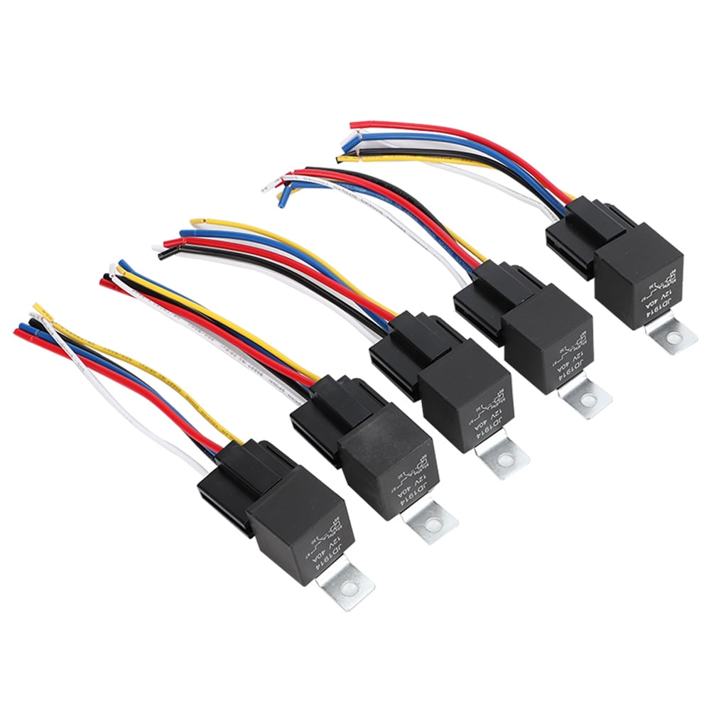 Heavy Duty 12V Automotive Relay, Color-Labeled Wires For Intuitive ...