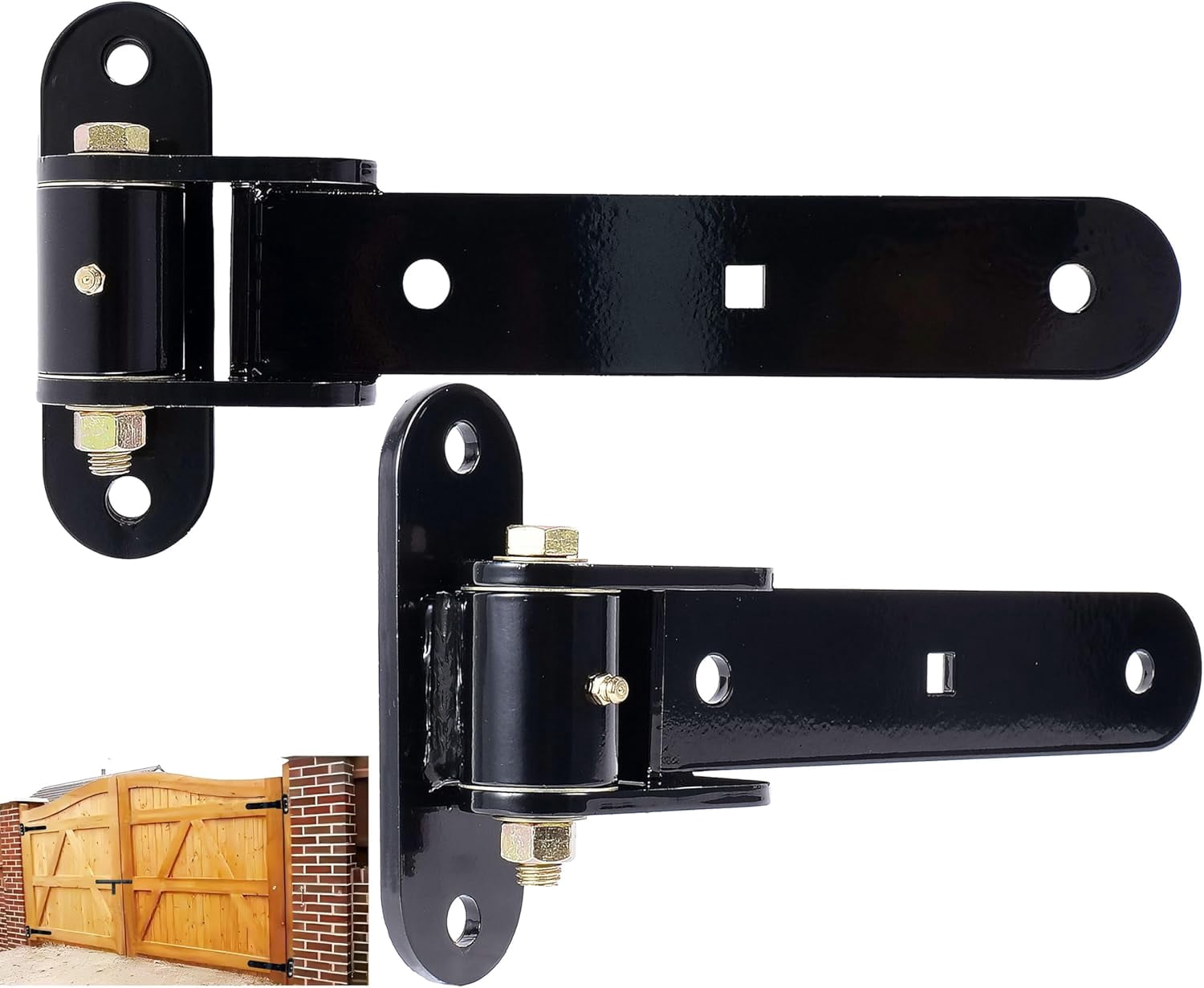 Heavy Duty 13" Ball Bearing Strap Hinges, 900 LBS Load Capacity, Carbon ...