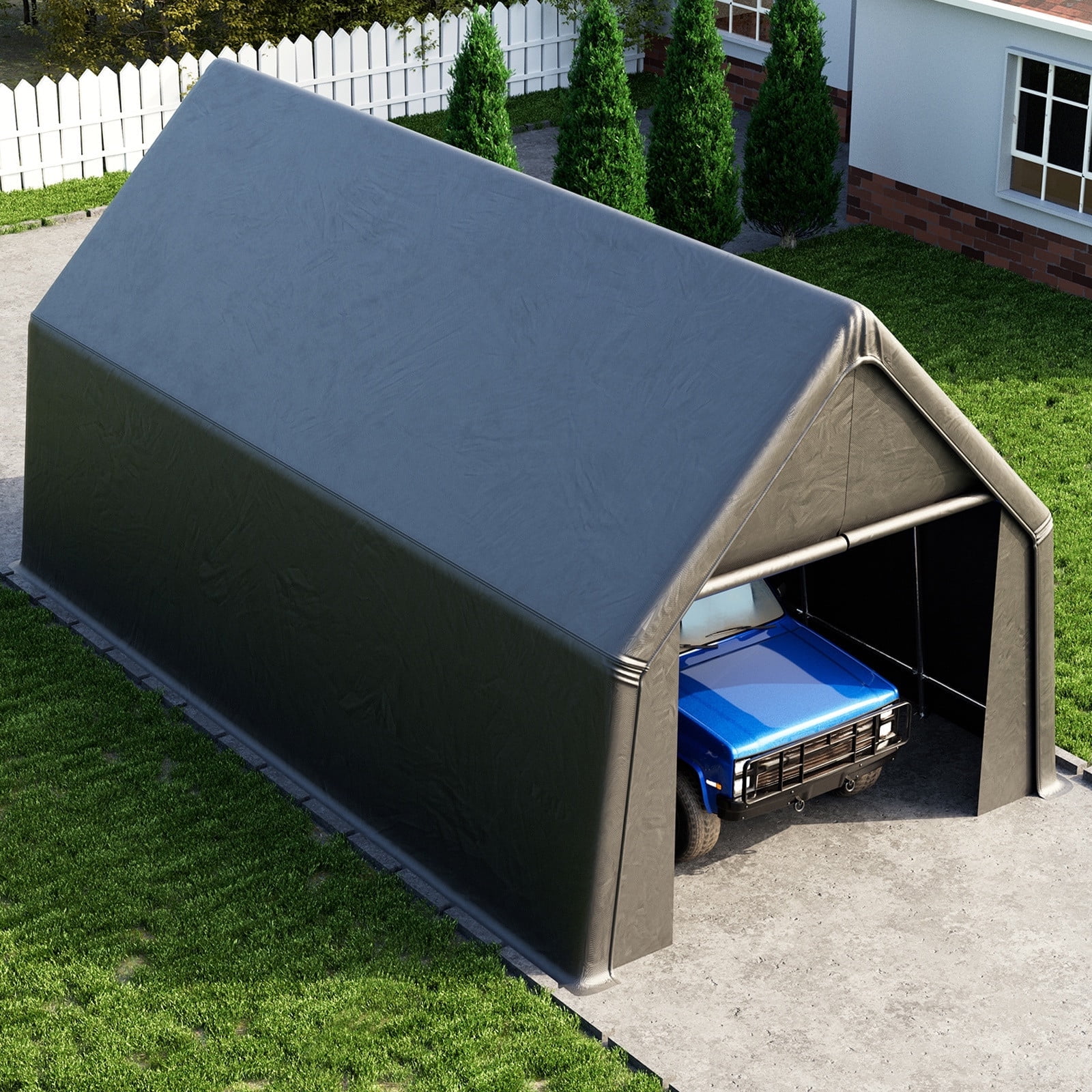 JULY'S SONG 13x24 FT Heavy Duty Carport Canopy- Reinforced Steel Frame ...