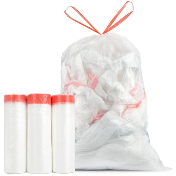 Heavy Duty 15 Gallon Drawstring Trash Bags, 108 Count Ultra Thick ...