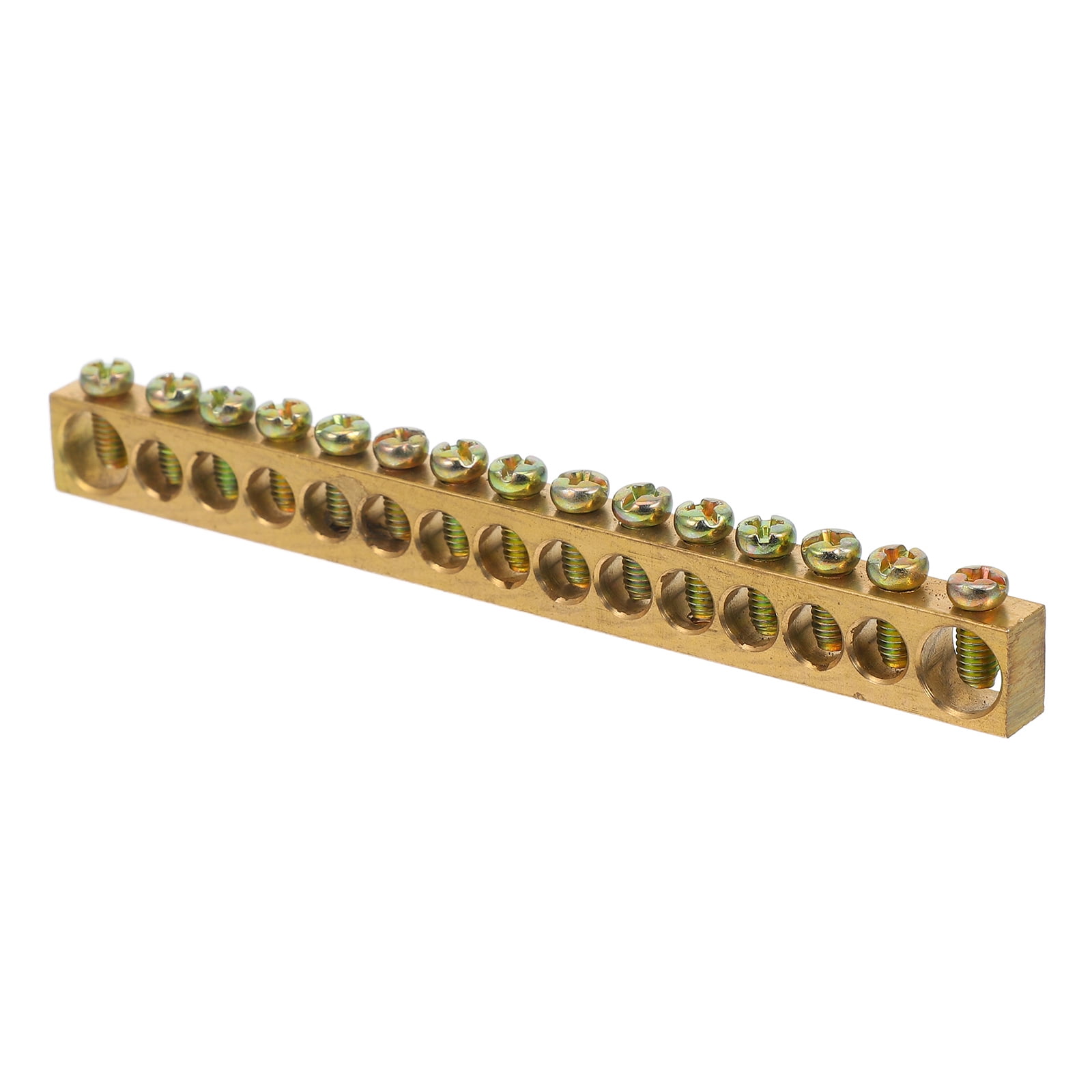 Heavy Duty 15 Hole Terminal Bus Bar Distribution Ground Bar High Power ...