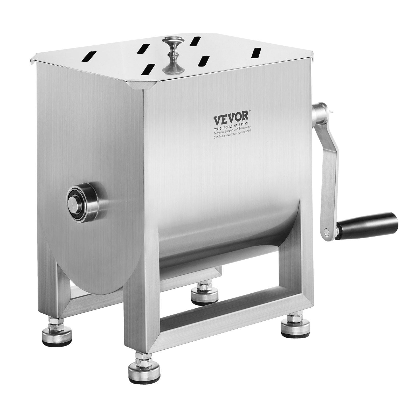 Heavy-Duty 15LB Capacity Metal Meat Mixer, Silver - for Homemade ...