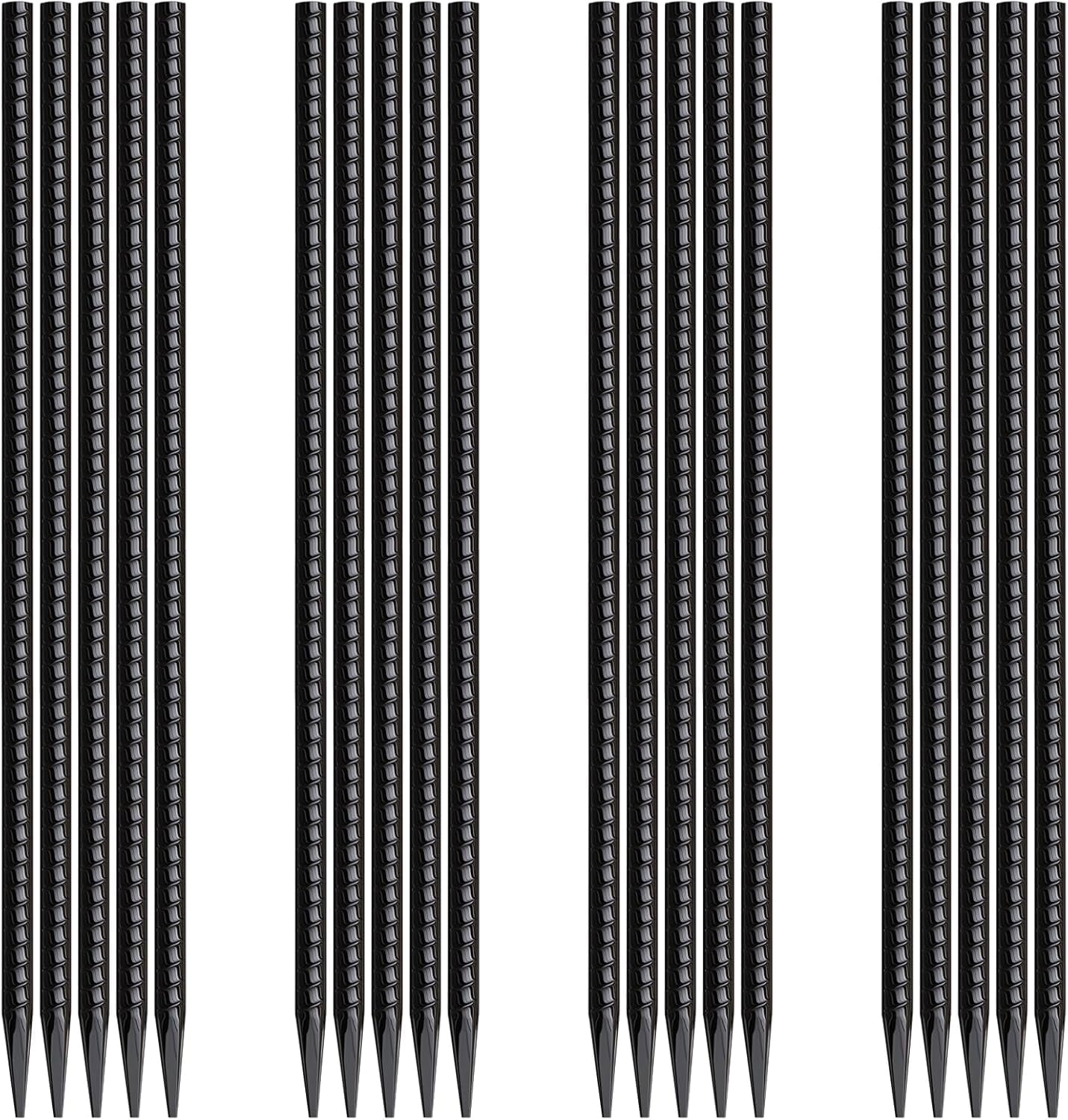 Heavy-Duty 16 Inch Chisel-Point Ground Anchors – 20 Pack, 3/8 Inch ...