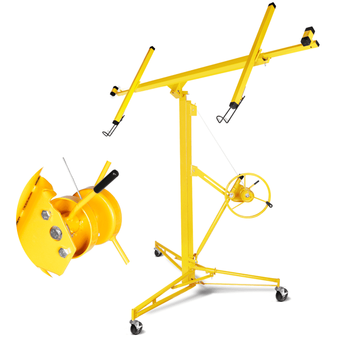 Heavy Duty 16FT Drywall Lift, 150LBS Capacity, Adjustable Telescopic ...