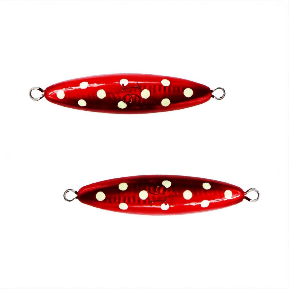 Heavy-Duty 16oz Tuna Jigs - Crimson Red Polka Dot, Unrigged, BFT ...