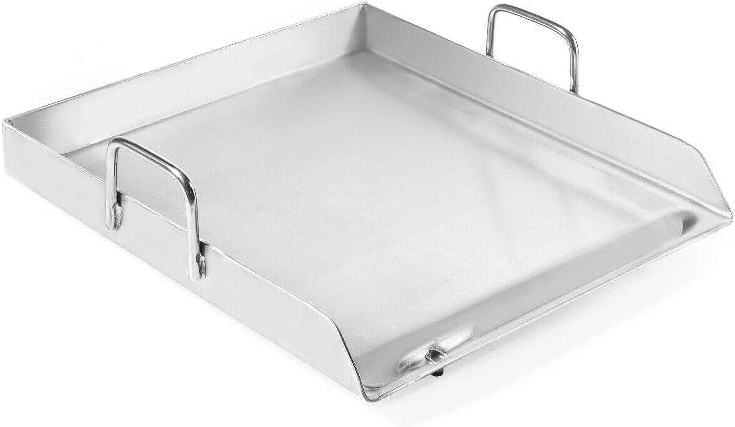 Heavy Duty 18-1/2 in x 18-1/2 in Stainless Steel Griddle Grill Comal ...