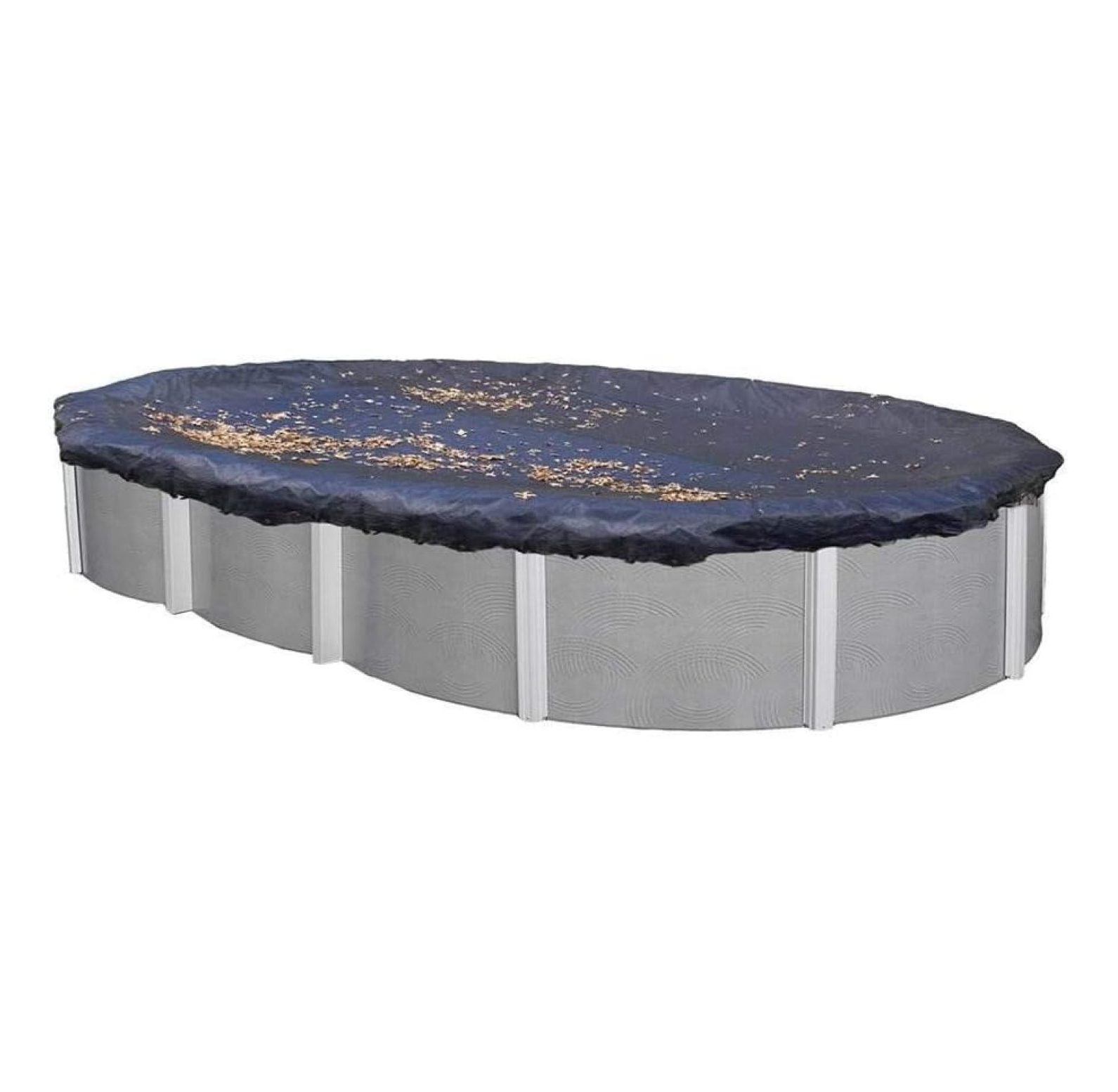 Heavy Duty 18 by 33 Foot Oval Laminated Plastic Woven with Thick ...