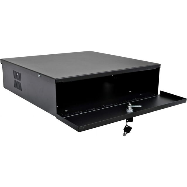 Heavy Duty 18" x 18" x 5" DVR Security Lock Box 16 Gauge with Exhaust ...