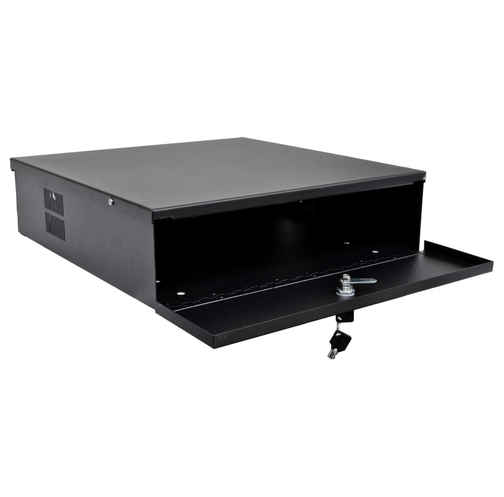 Heavy Duty 18" x 18" x 5" DVR Security Lock Box 16 Gauge with Exhaust ...