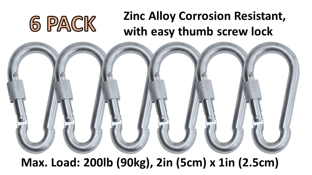Heavy Duty 2" & 2.8" Locking Thumb Screw Closure Zinc-Galvanized Steel ...