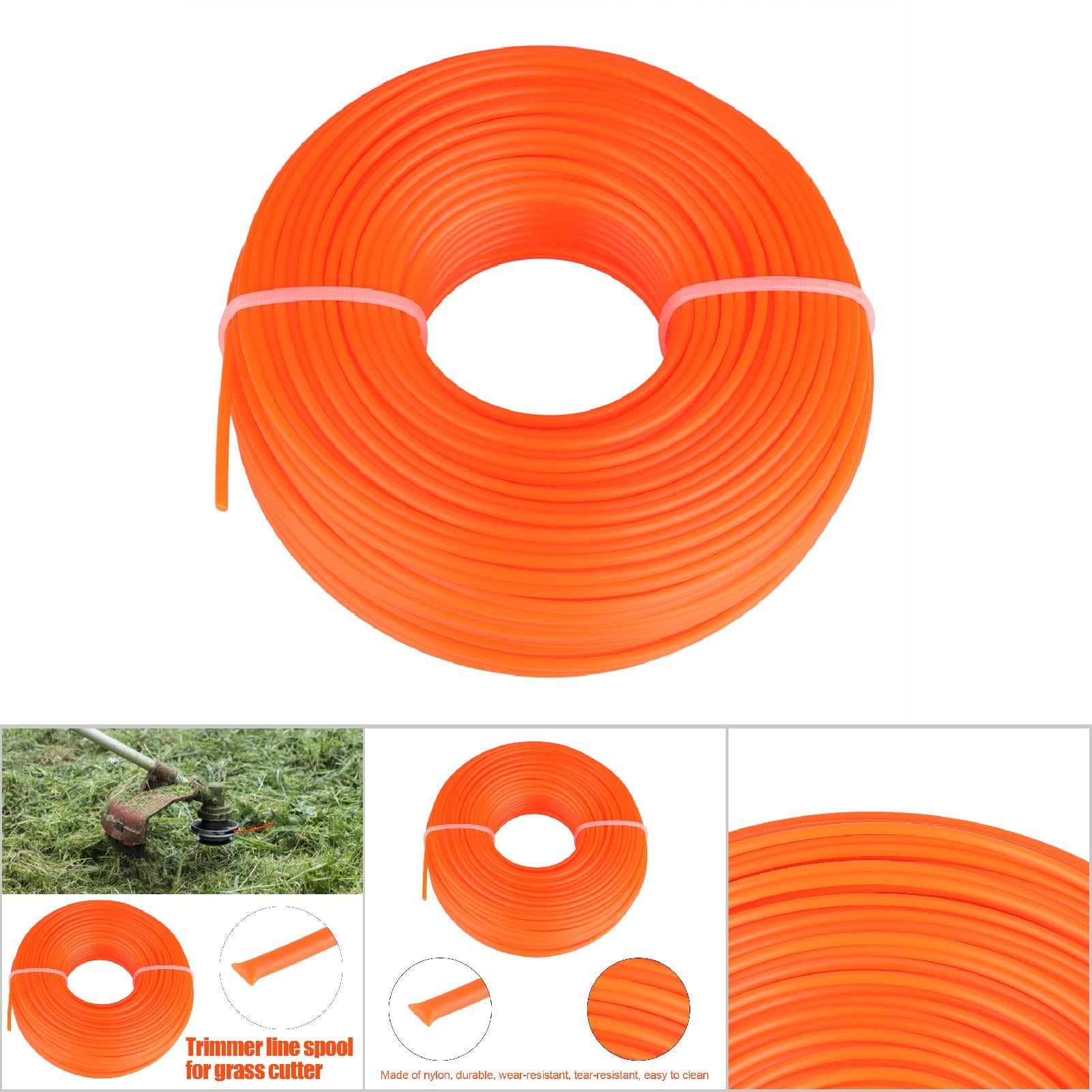 Heavy,Duty 2.4mm Nylon Trimmer Wire, Easy Install, Wear,, Fits Most ...