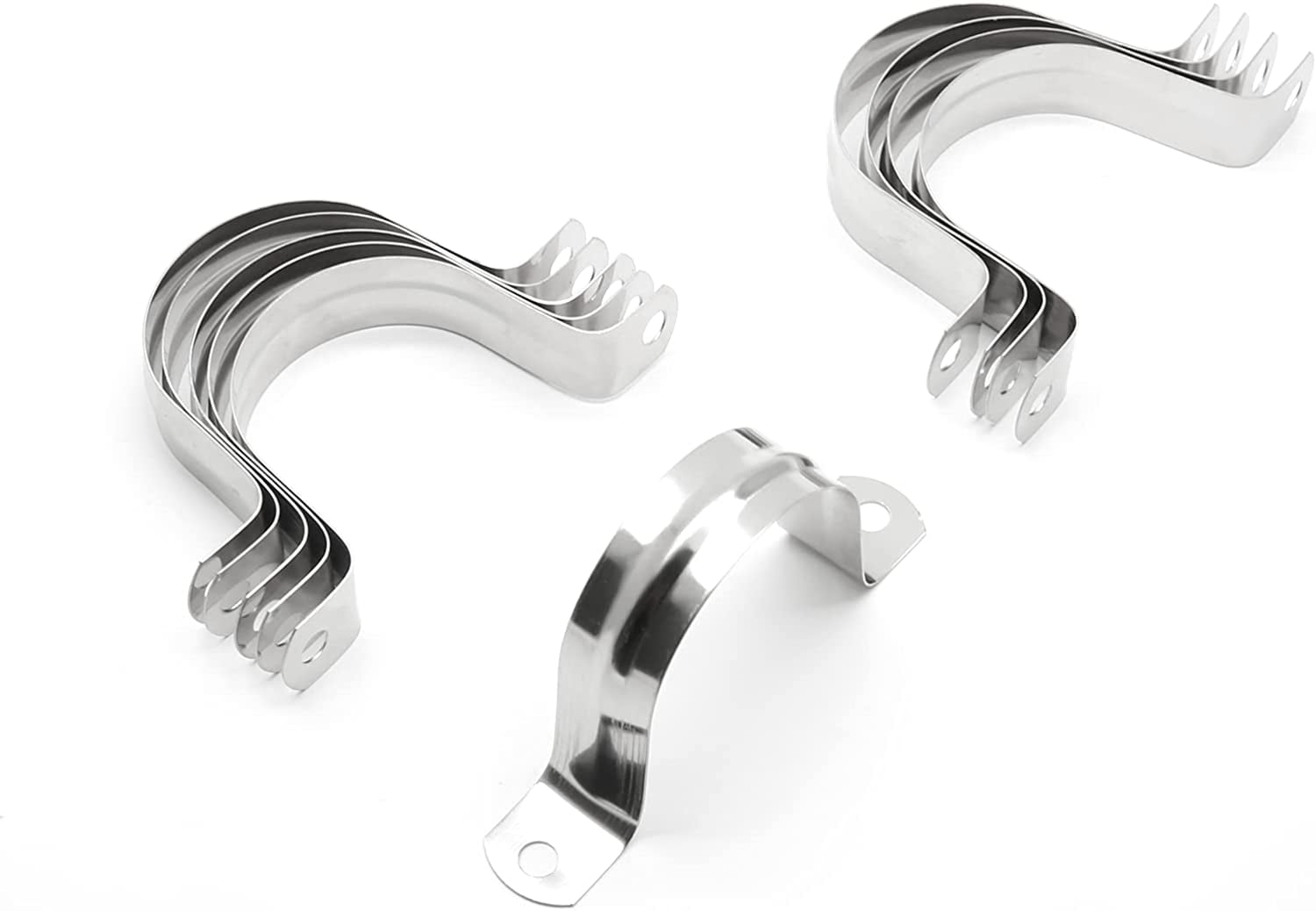 Heavy Duty 2 Inch Stainless Steel Conduit Clamps, 10-Pack, U Bracket ...