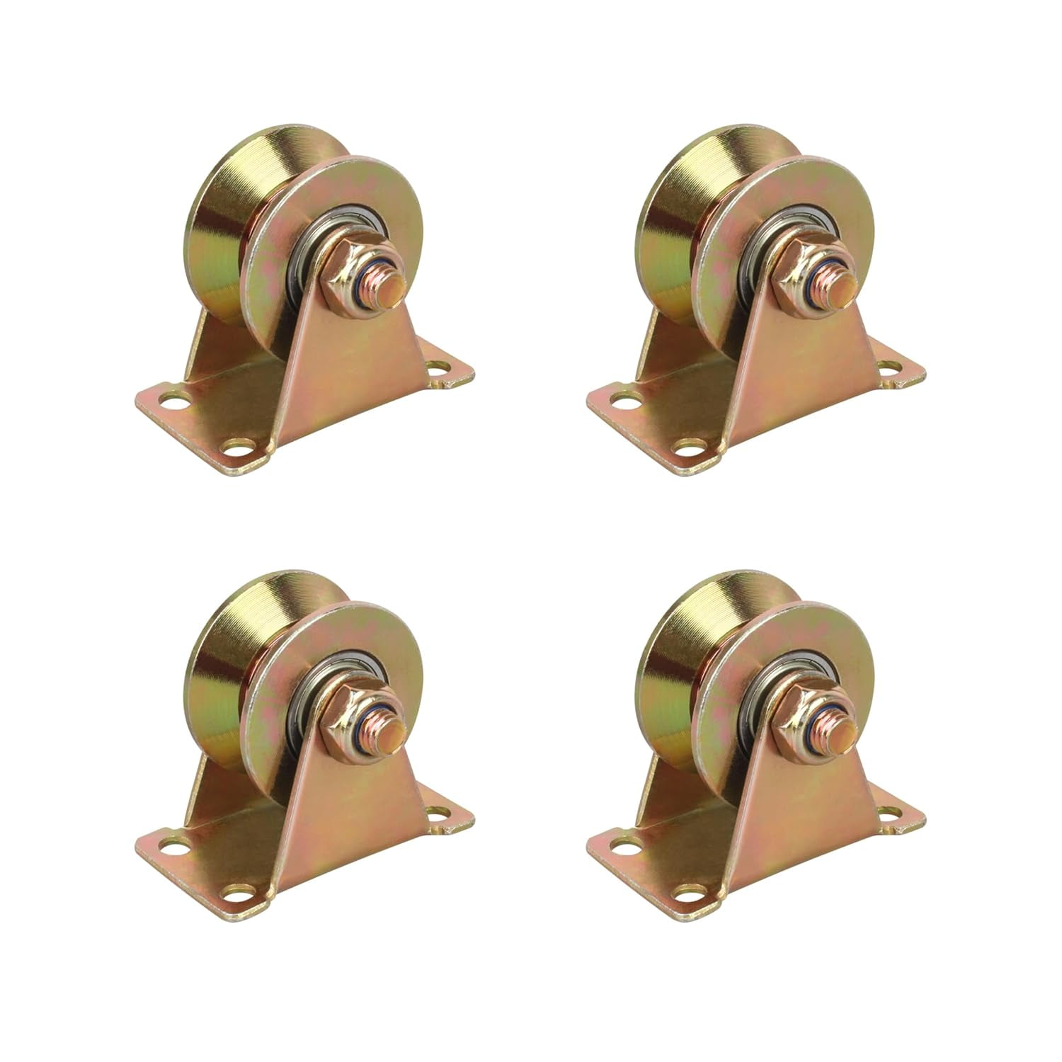 Heavy Duty 2 in V-Groove Caster Wheels for Industrial Machines，2-Inch ...