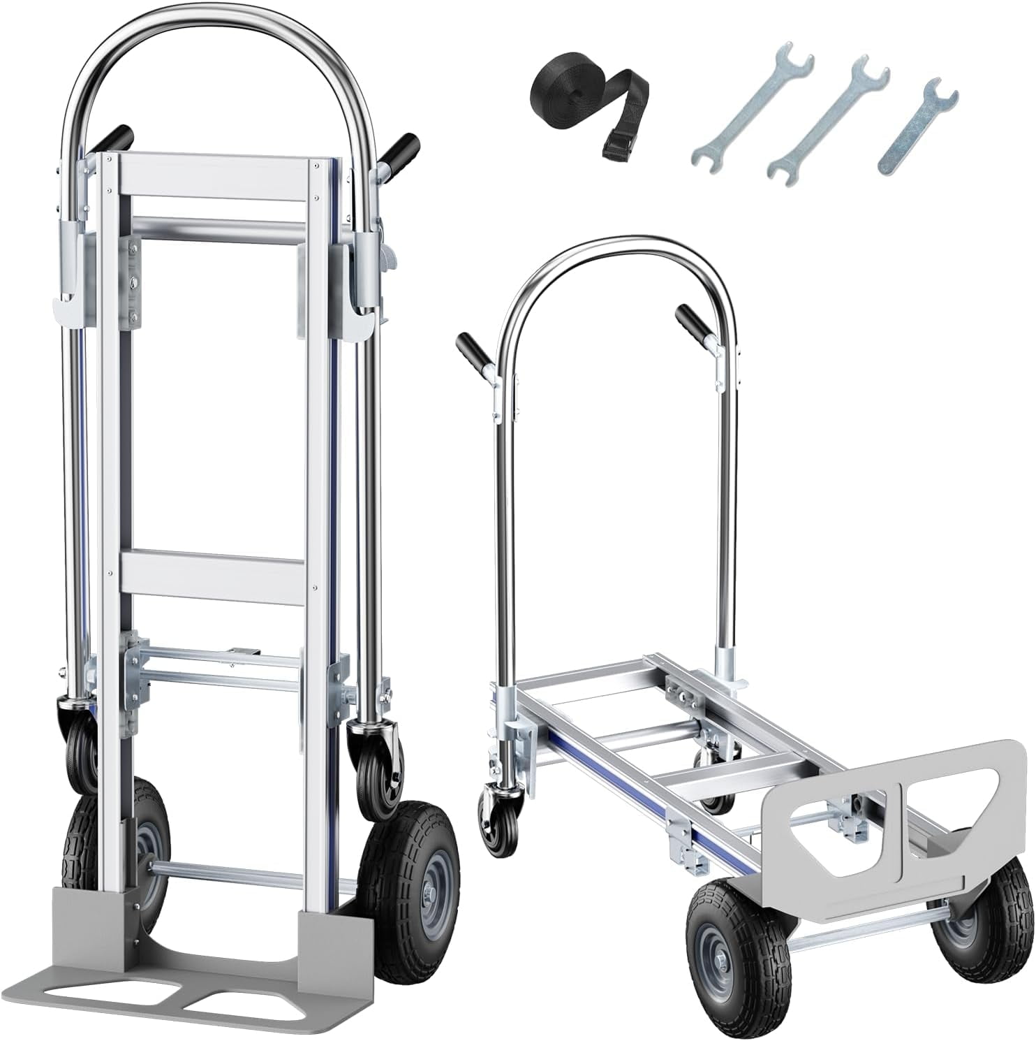 Heavy Duty 2-in-1 Appliance Cart Hand Truck Dolly, 1000 Lbs Capacity ...