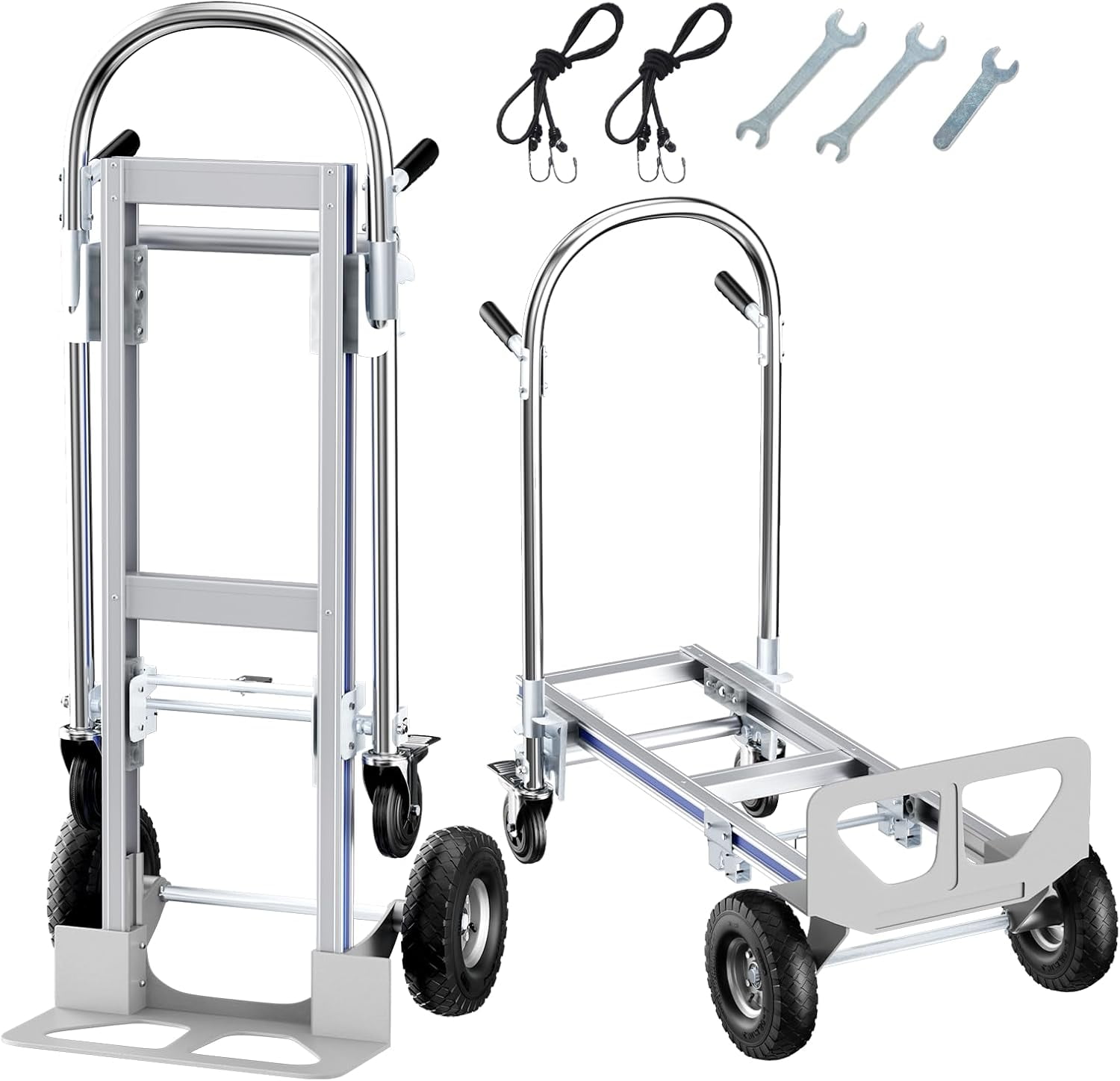 Heavy Duty 2-in-1 Appliance Cart Hand Truck Dolly, 1000 Lbs Capacity ...