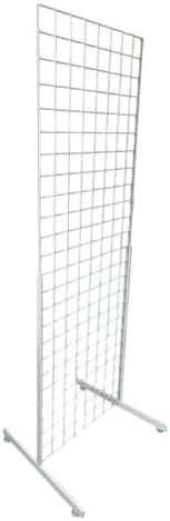 Heavy Duty 2' x 5.5' Gridwall Art Display Panel with EZ Slide-On Grid ...