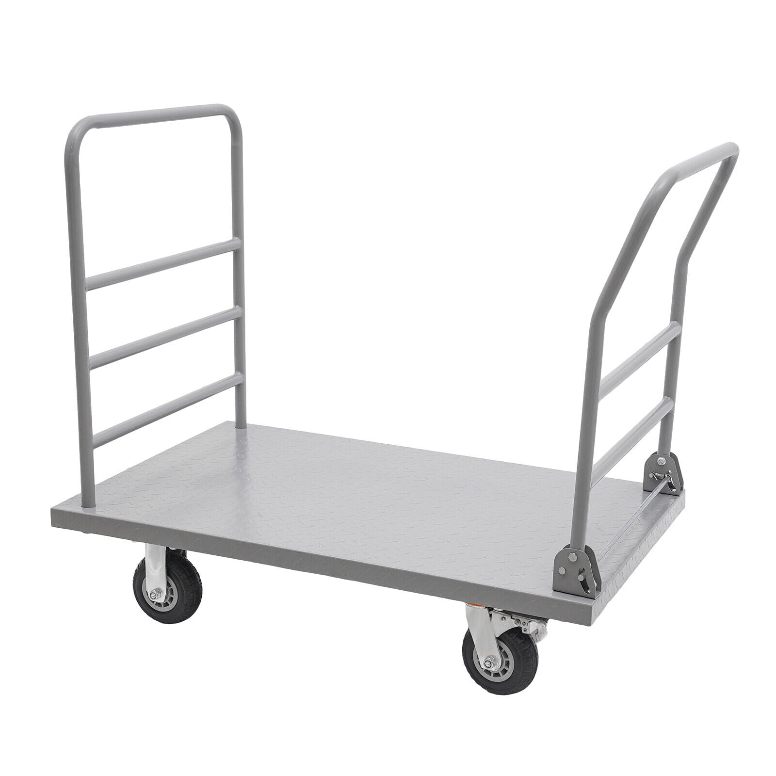 Heavy Duty 2000LB Platform Truck Cart, Push Cart with Detachable Rear ...