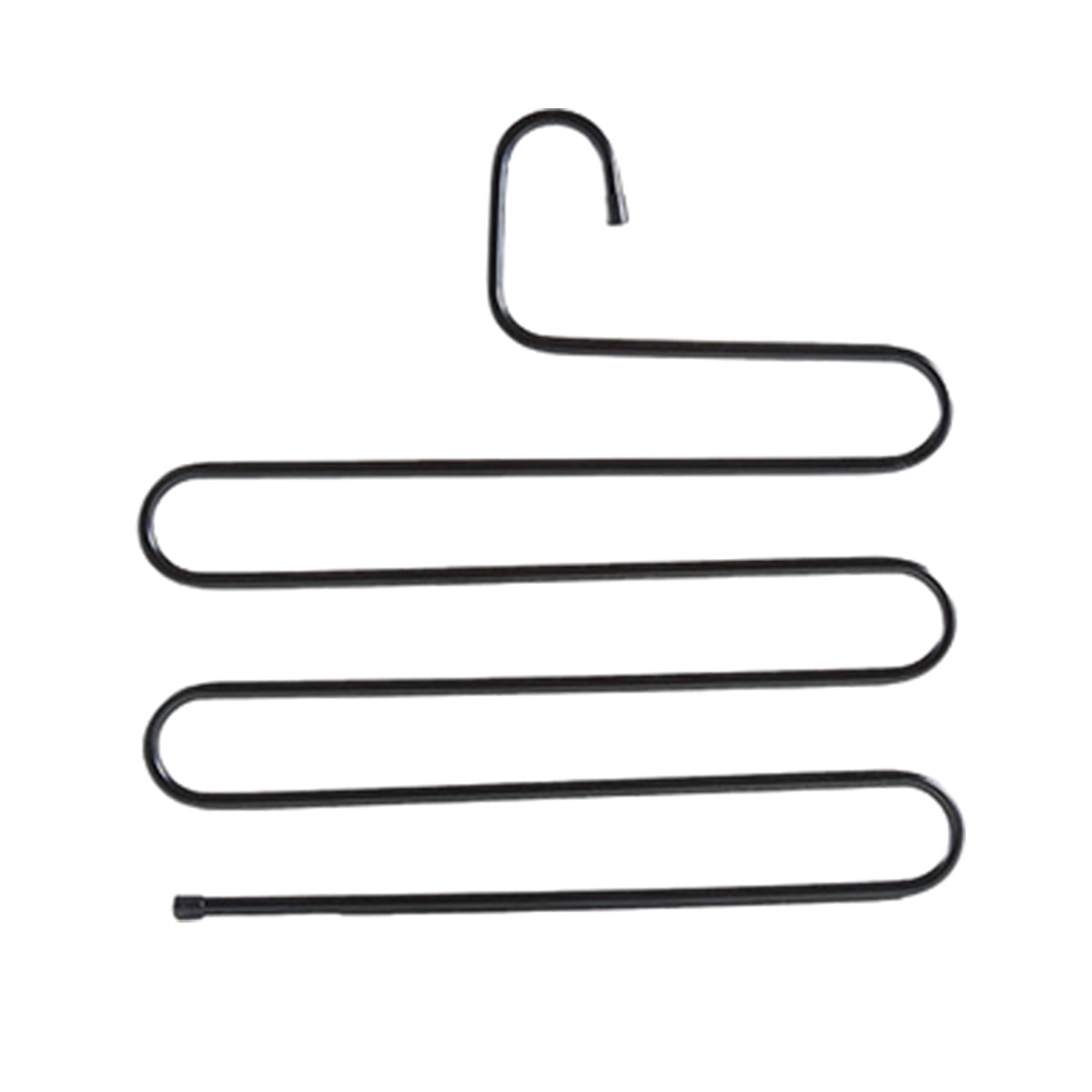 Heavy Duty 20KG Capacity, Space-Saving S-Shape Hanger, Black 5-Tier Non ...