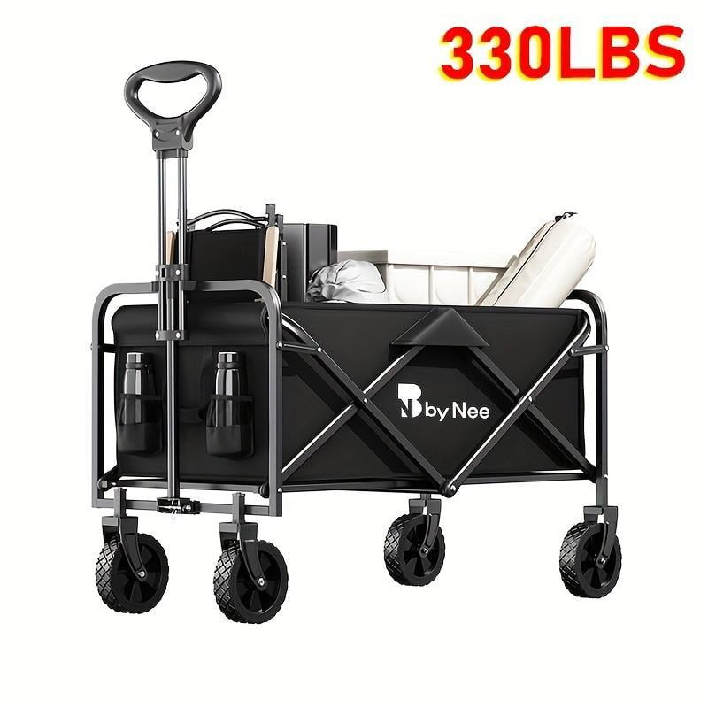 Heavy Duty 220/330/450/650LBS Folding Collapsible Trailer - All Terrain ...