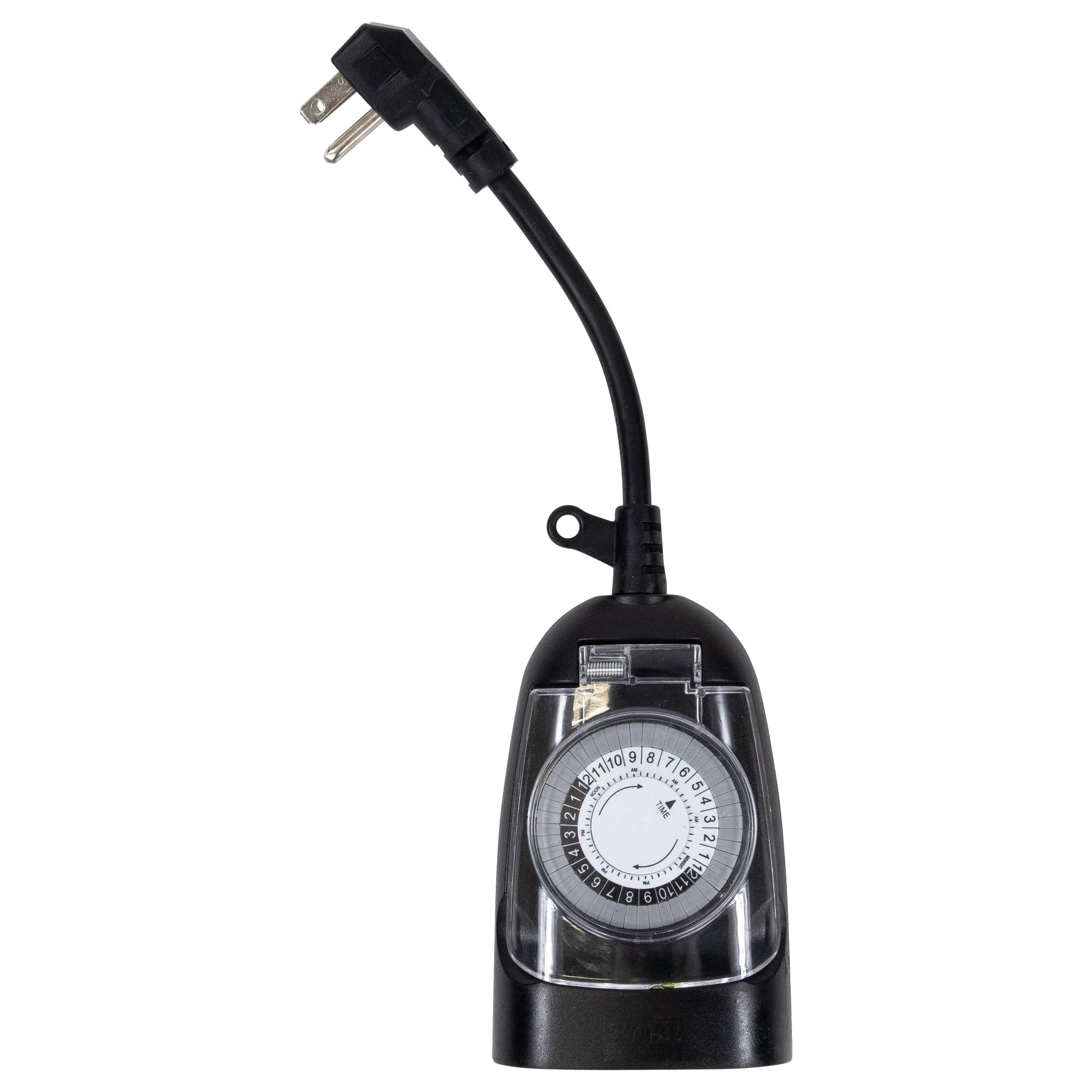 Northlight Heavy Duty 24-Hour Plug-In Timer - 5" - Black - Walmart.com