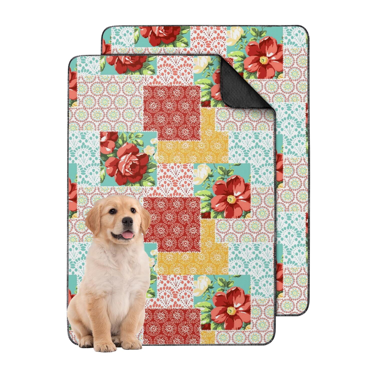 Heavy-Duty 24x35 Inch Washable Dog Pads, 2-Count Reusable Potty Pads ...