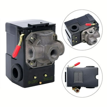 Heavy Duty Air Pressure Switch Sunny H4, 4 port, 140-175 PSI, 25 Amp ...