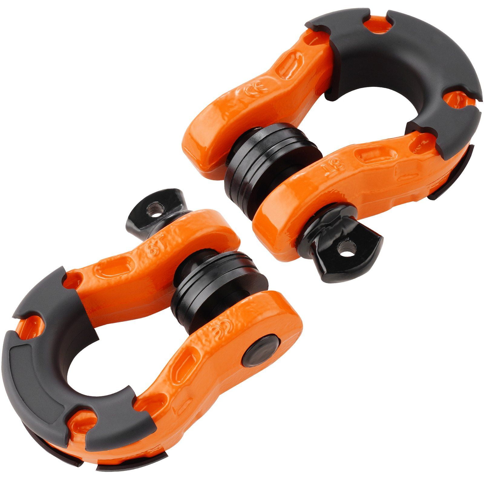 Heavy Duty 3/4" D-Ring Shackle, 2-Pack 30 Ton Recovery Shackles with ...