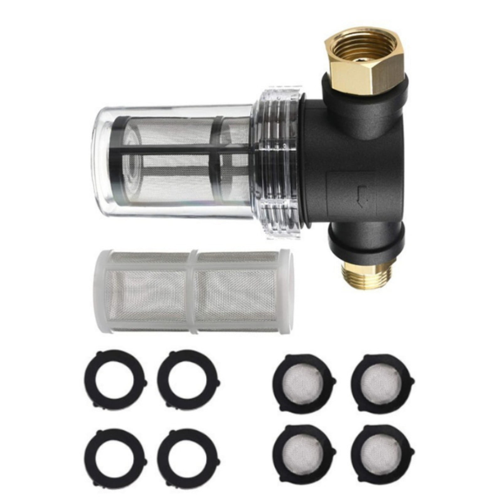 Heavy Duty 3/4" Water Inline Filter For Pressure Washers Metal Meshes ...