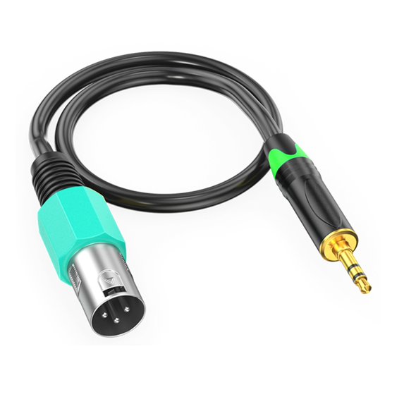 Heavy Duty 3.5mm Male To XLRs Balanced Sound Cable With Metal Shell For ...