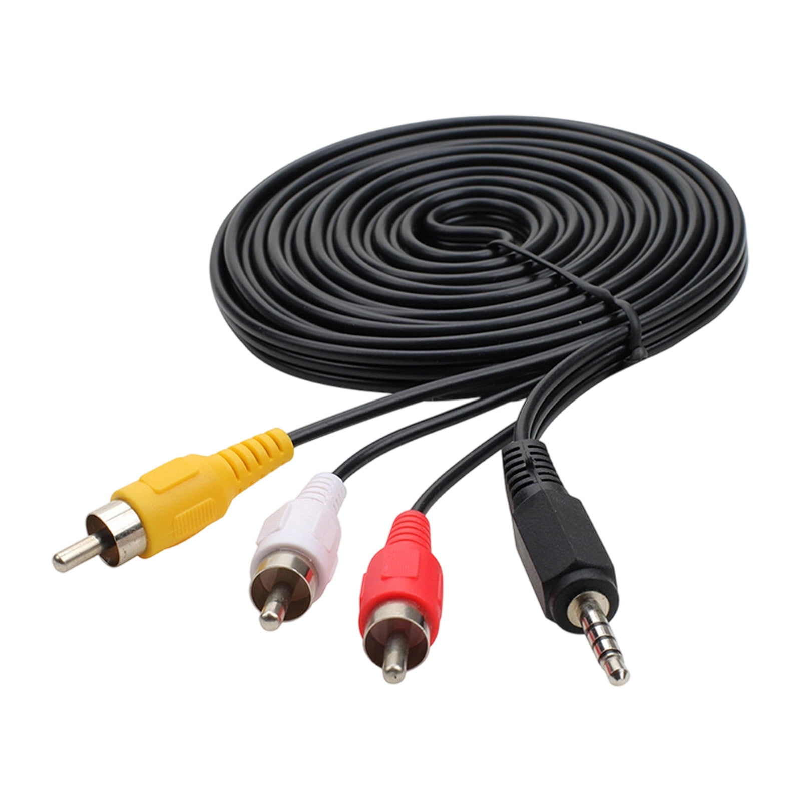 Heavy Duty 3.5mm to 3RCA Composite Sound Video Cable for Enhanceds ...