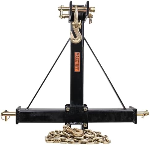 Heavy-Duty 3-Point Log Skidder Deluxe with Chain and Bonus 2” Receiver ...