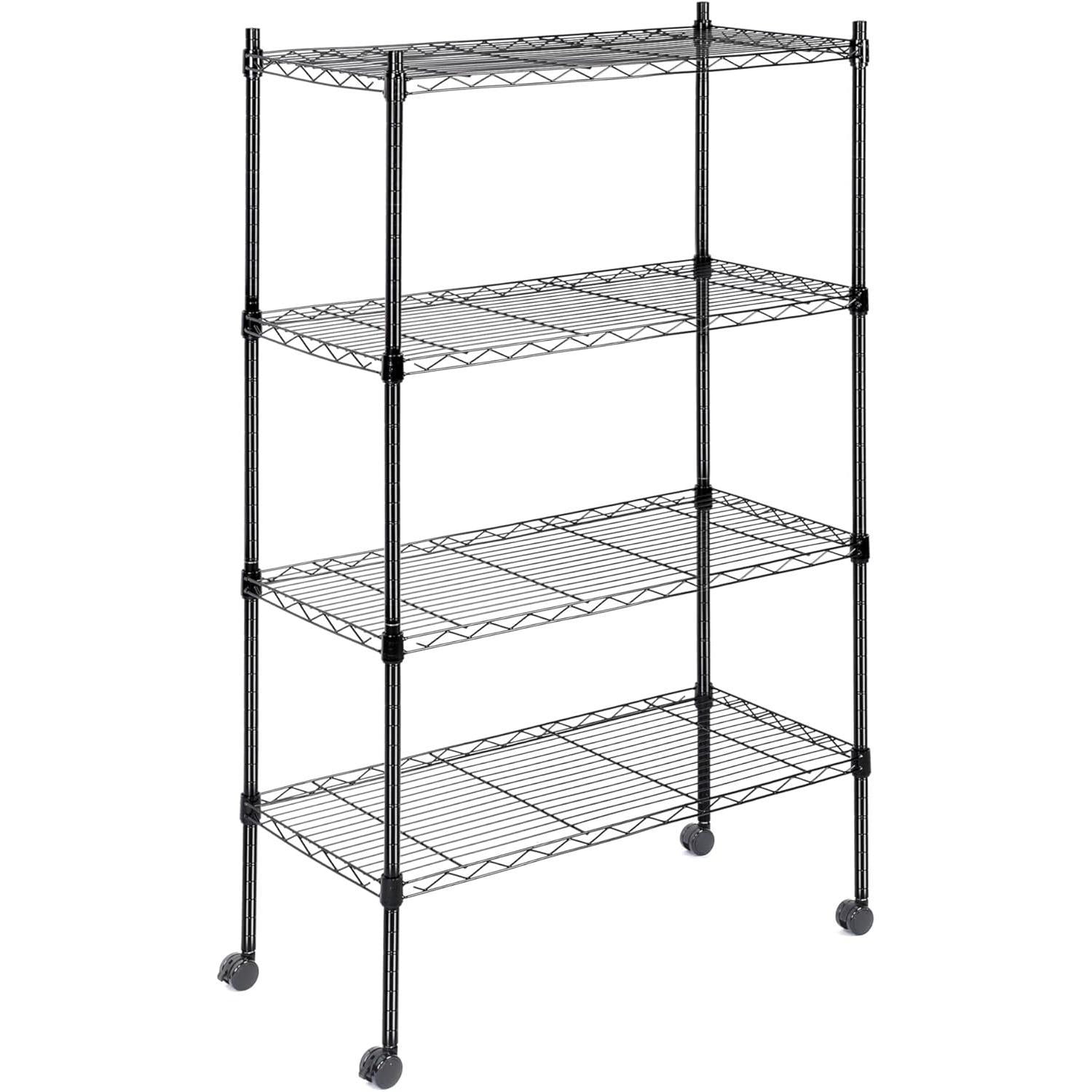 Heavy Duty 3-Tier Shelving Units Adjustable, Wire Shelf with 750 lbs ...