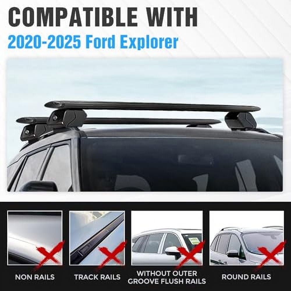 Heavy Duty 300 LBS Roof Rack Cross Bars Compatible with 2020-2025 Ford ...