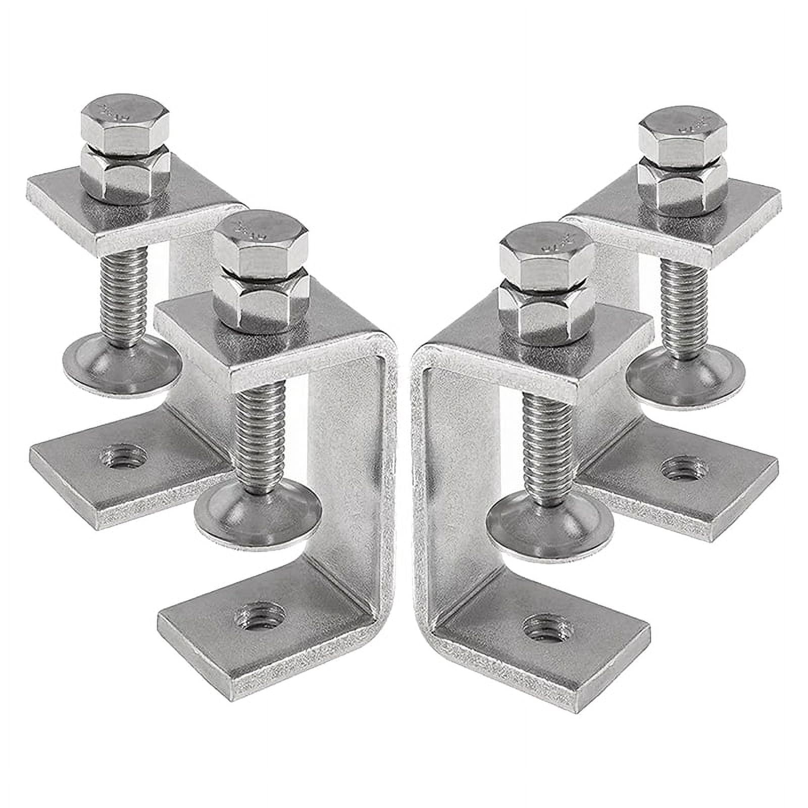 Heavy Duty 304 Stainless Steel Clamps, Small Metal Clamps with Screws ...