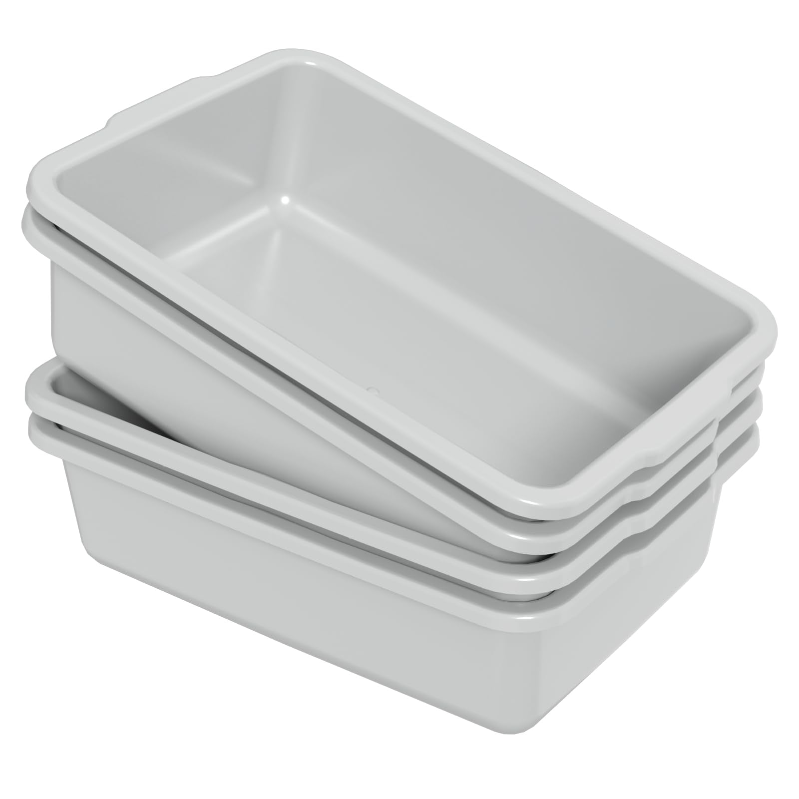 Heavy Duty 35L Plastic Bus Tub, Large Capacity Commercial Dish Pan for ...