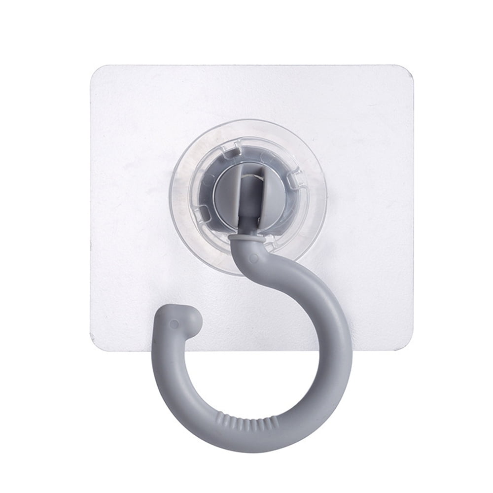 Heavy Duty 360 Degree Rotating Self Adhesive Ceiling Wall Hook Plastic ...