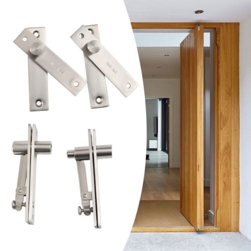 Heavy Duty 360 Rotating Hidden Hinges 2-Set Invisible Door Pivot Hinges ...