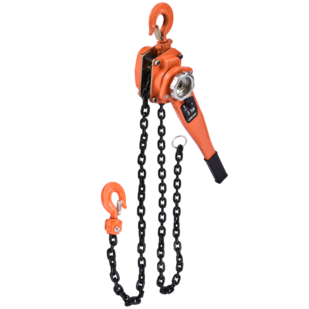 Heavy Duty 3T Hand Chain Hoist - 3M Lift Steel Ratchet Lever Puller ...
