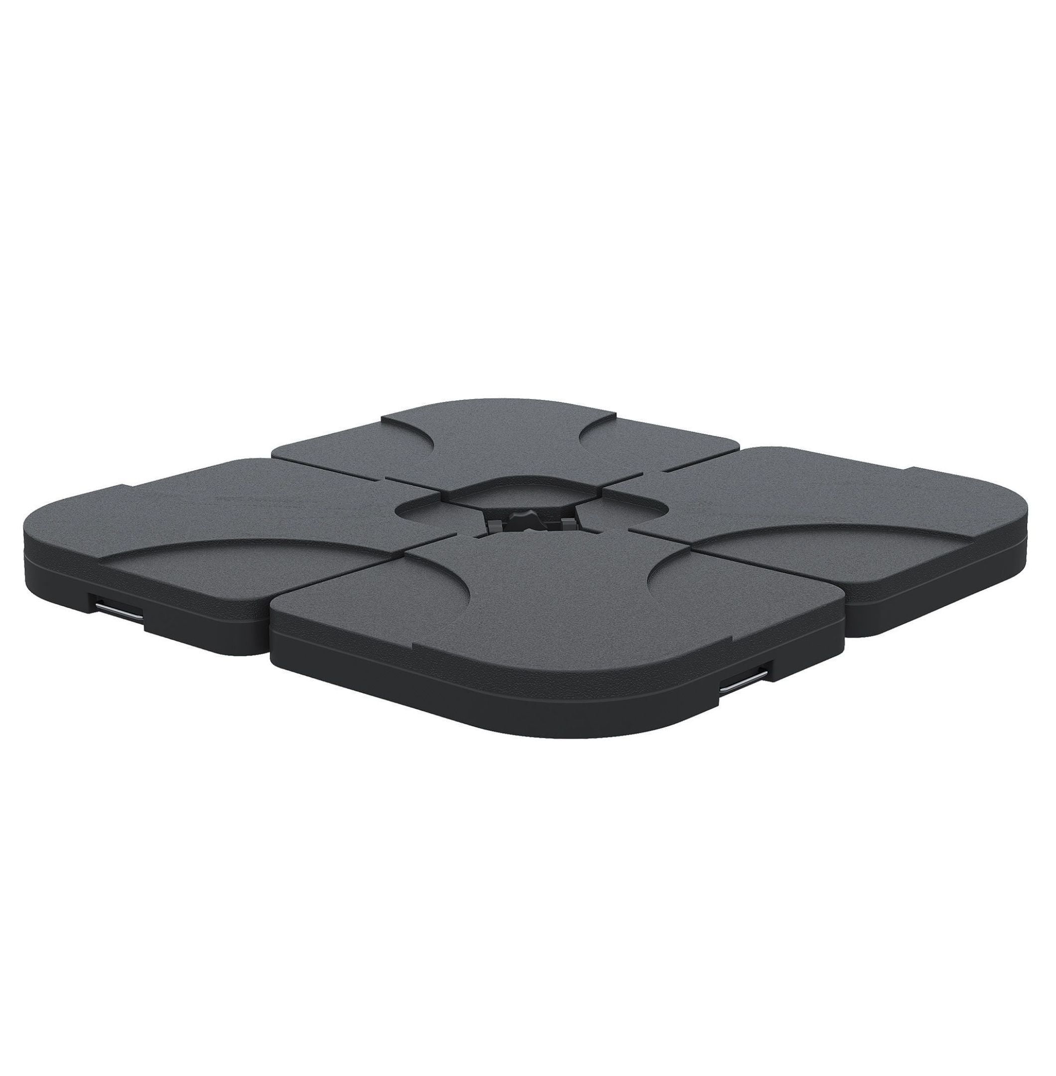 Heavy-Duty 4-Plate Offset Patio Umbrella Base Weights, Durable HDPE ...