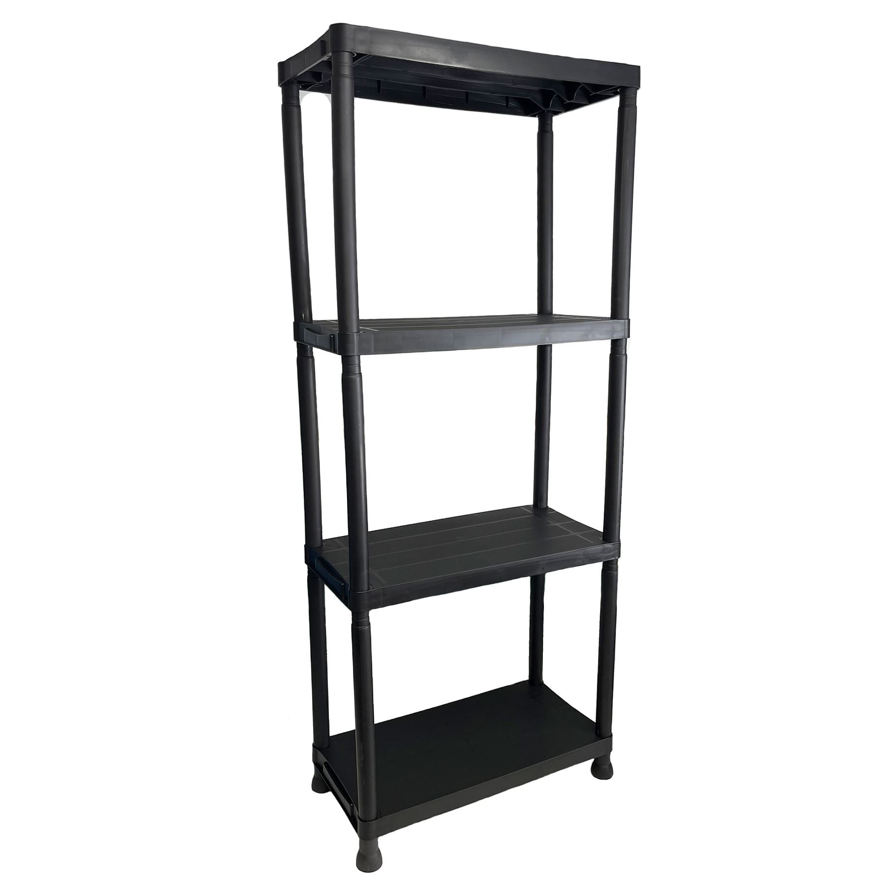 Heavy Duty 4 Tier Plastic Shelving Shelf Unit Home Office Storage 131 x ...
