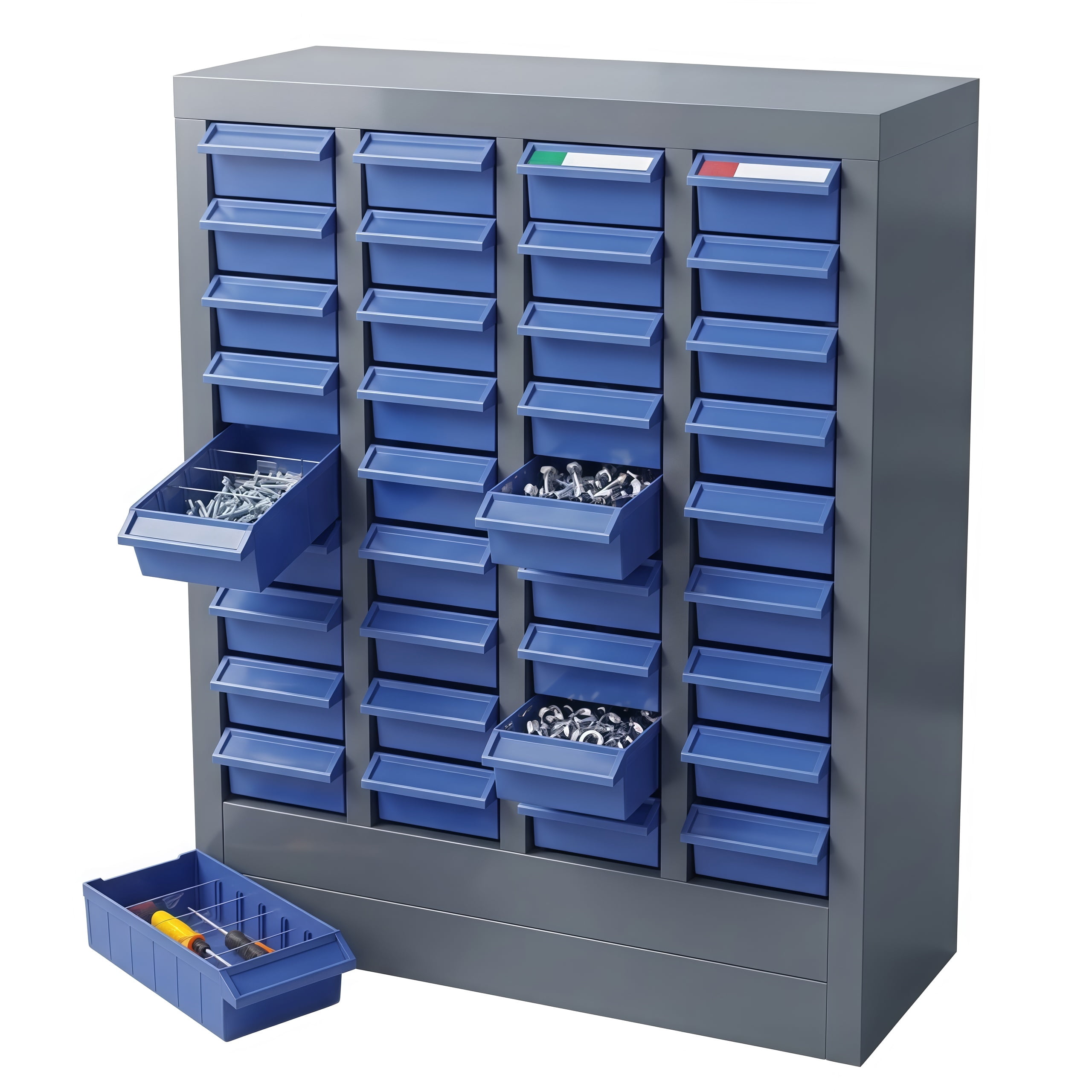 Heavy Duty 40 Drawers Bolt Bins Parts Organizer, Anti Rust Metal Frame ...