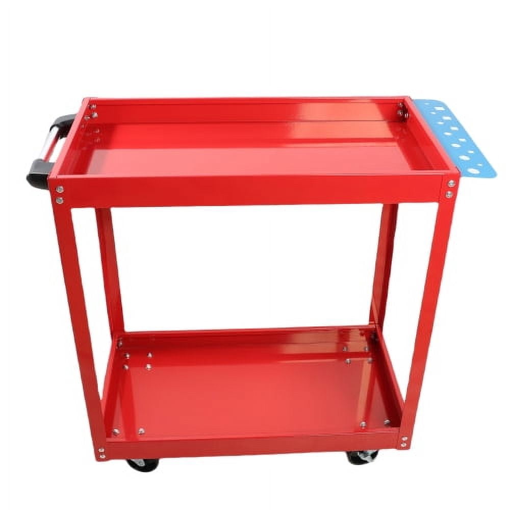 Heavy Duty 400 LBS Capacity Tool Cart on Wheels, Two-Layer Steel ...
