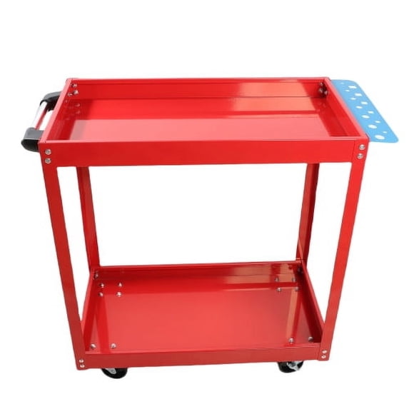 Heavy Duty 400 LBS Capacity Tool Cart on Wheels, Two-Layer Steel ...