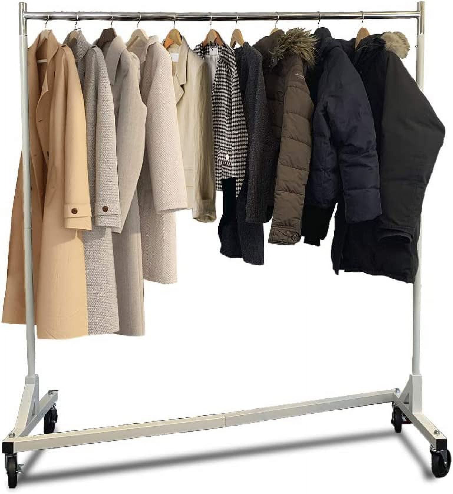 Heavy Duty 400lb Load Garment Clothing Z Rack - Rolling Garment Z Rack ...