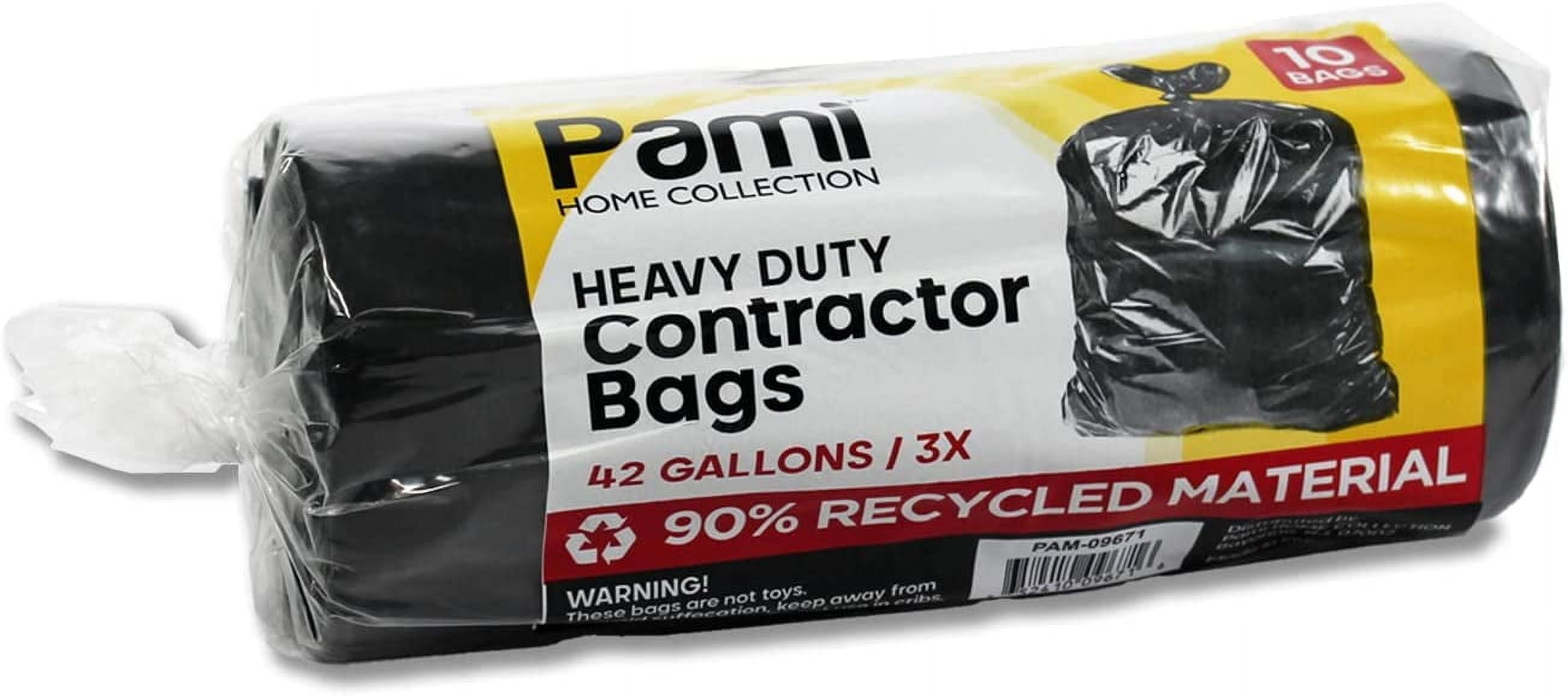 Heavy Duty 42 Gallon Construction Bags, Tear-Resistant Contractor ...