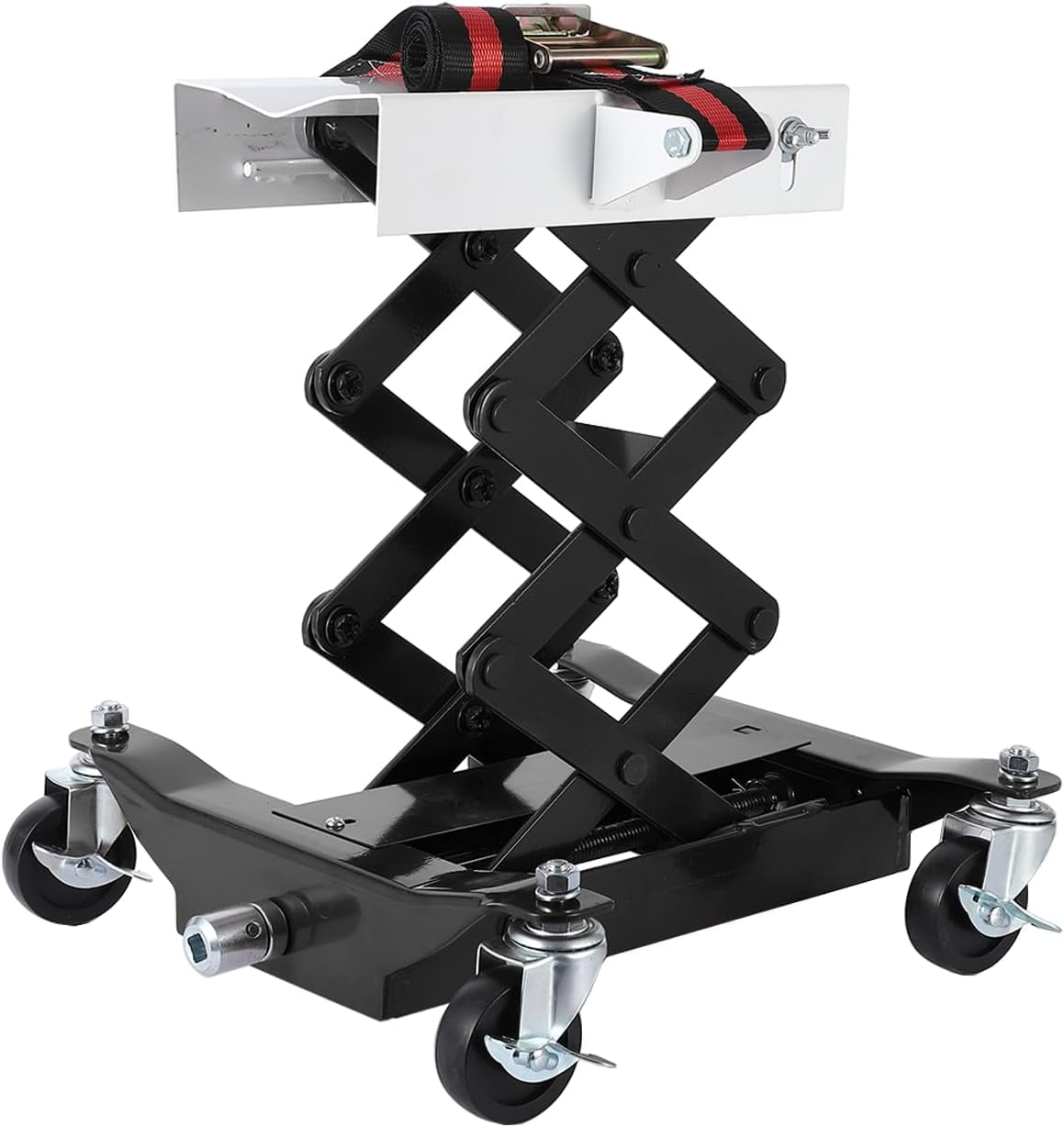 Heavy-Duty 450 LB Low-Profile Transmission Jack - 7"-23" Lift Range ...