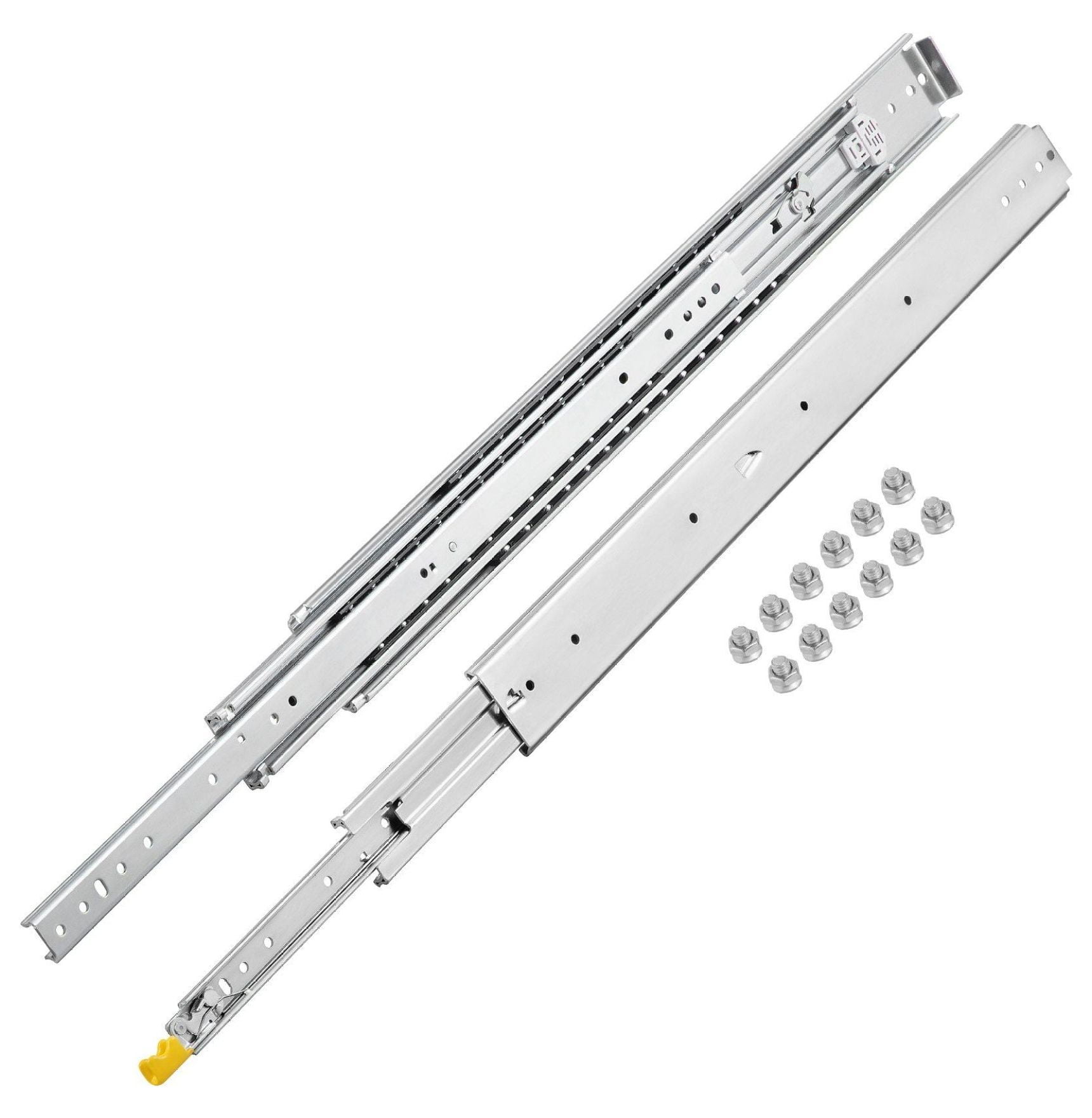Heavy Duty 48" Drawer Slides, Locking Full Extension Side Mount, 500lbs ...