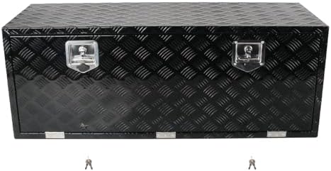 Heavy Duty 48'' Inch Aluminum Underbody Truck Box with T-Handle Latch,18 x 18 x 48 Inch Underbed ...