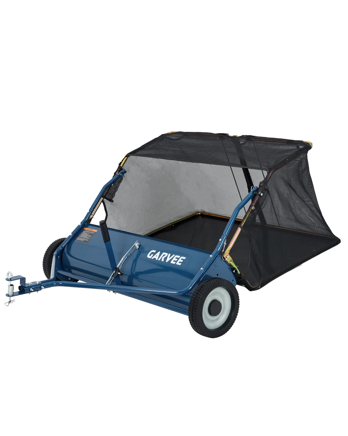 Heavy Duty 48 Inch Tow-Behind Lawn Sweeper – 16 Cu Ft Large Collector ...