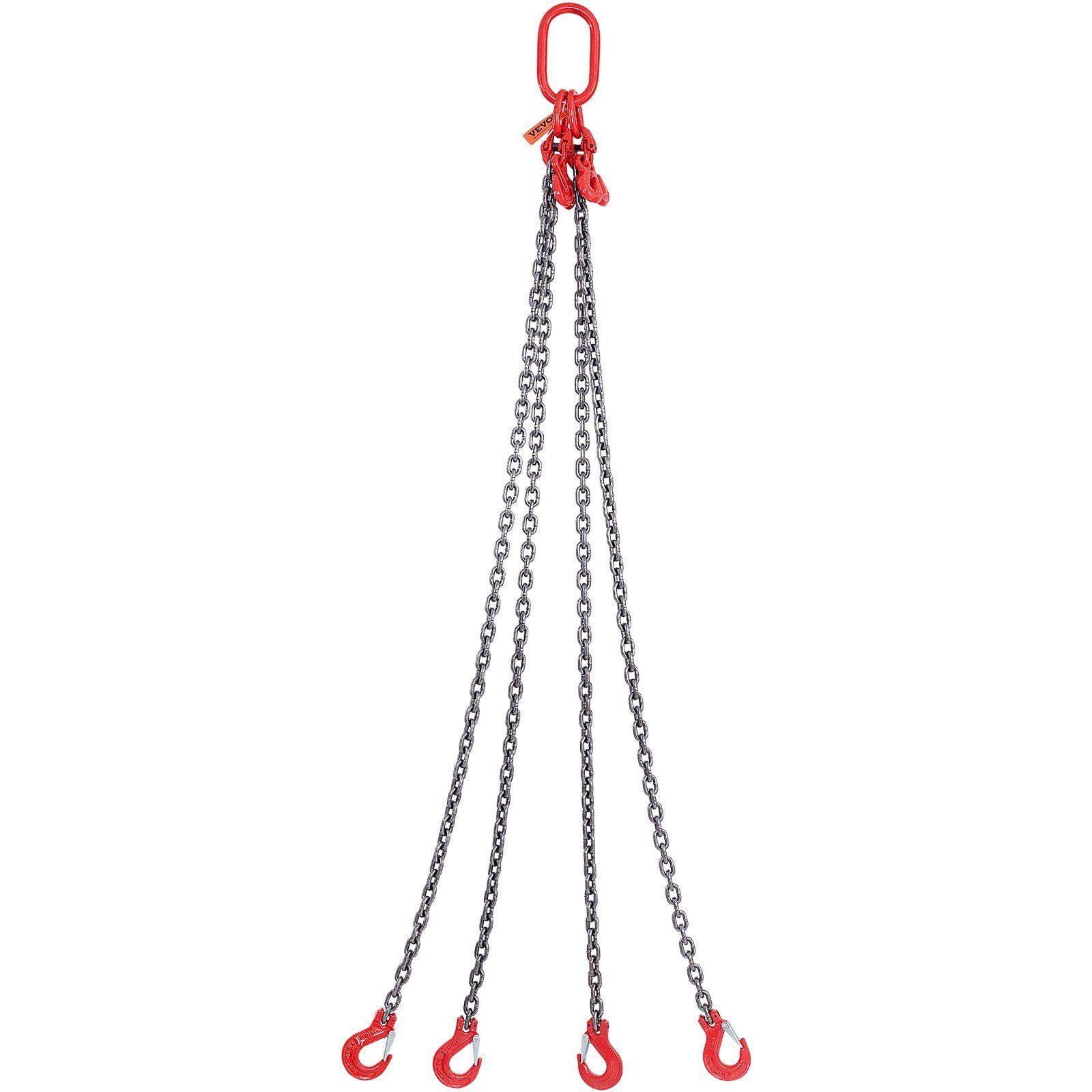 Heavy Duty 5/16" x 5' G80 Chain Sling with Grab Hooks, 11000 lbs Load ...